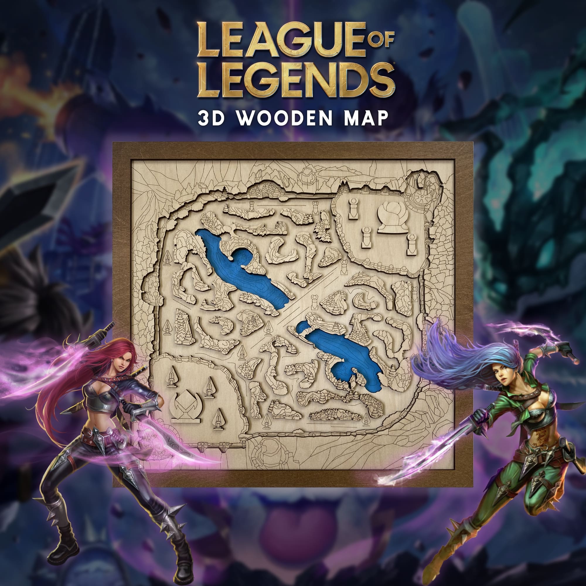 League of Legends Map – GamesPlusWood